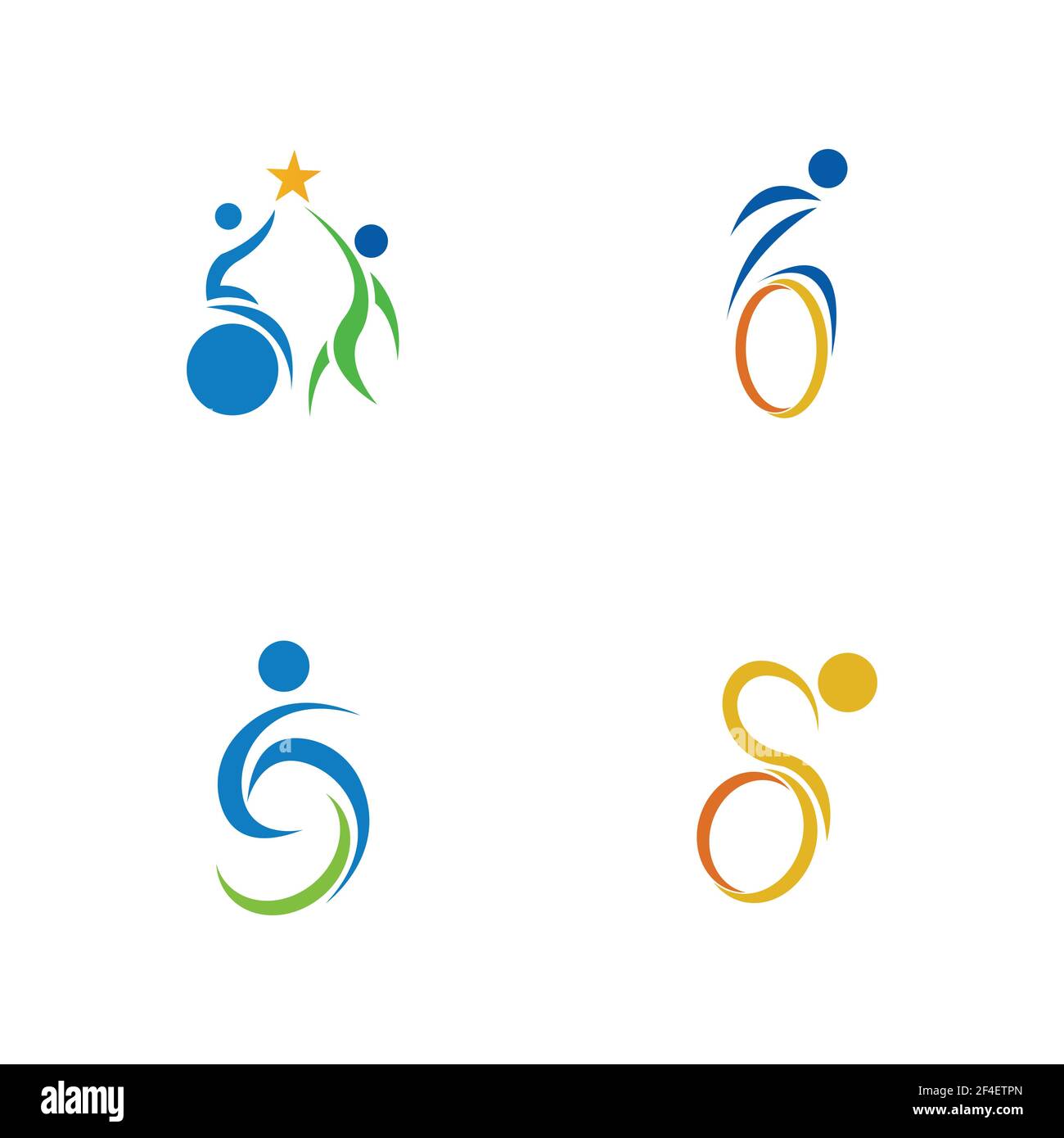 disability logo vector illustration design template - vector Stock ...