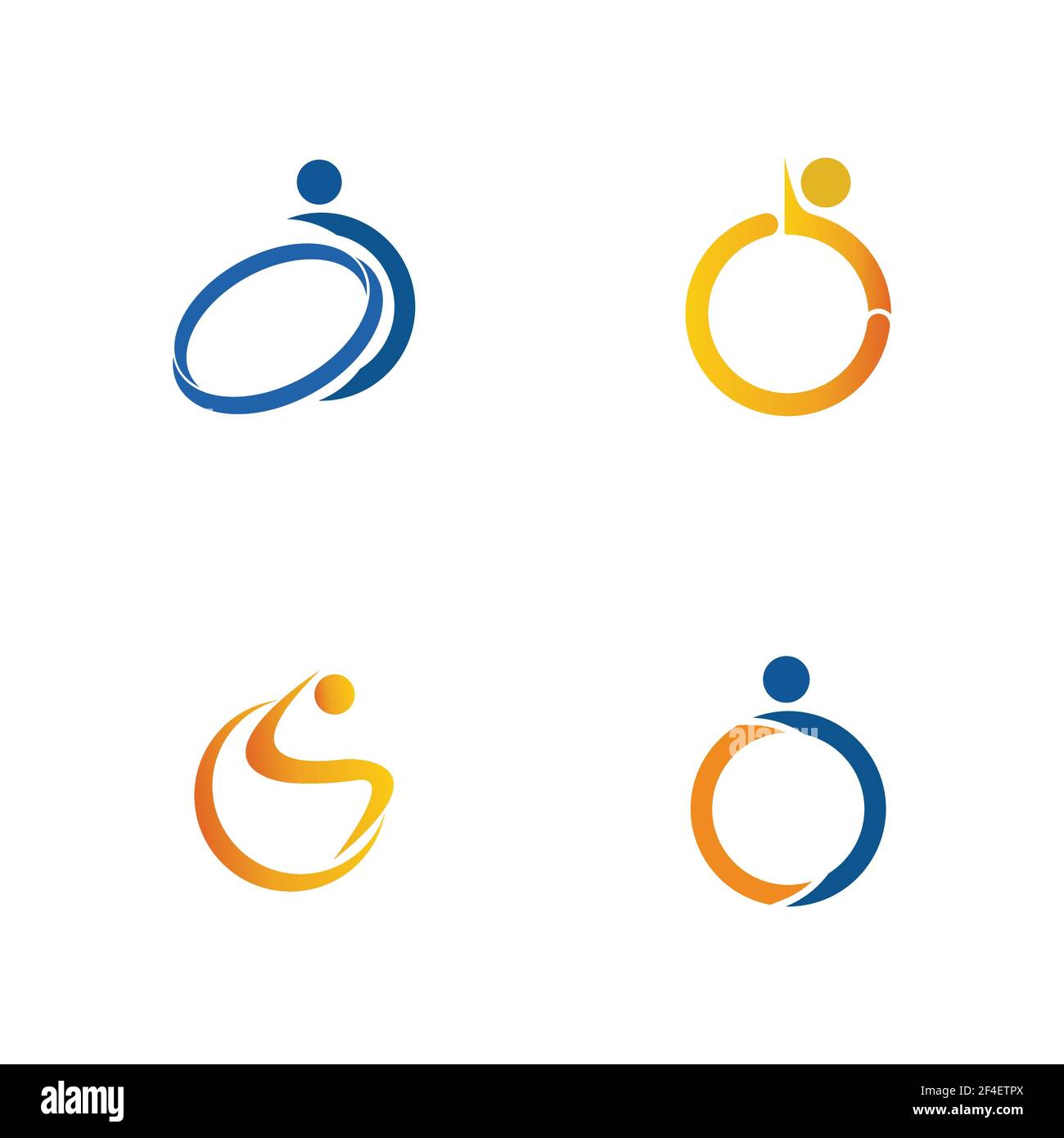 disability logo set vector illustration design template - vector Stock ...