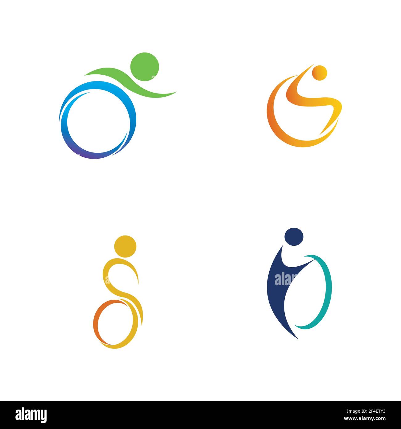 disability logo set vector illustration design template - vector Stock ...