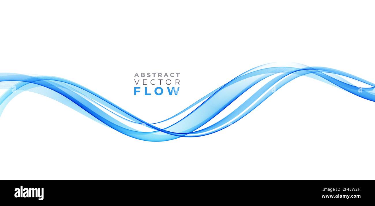 Vector blue color abstract wave design element Stock Vector Image & Art ...