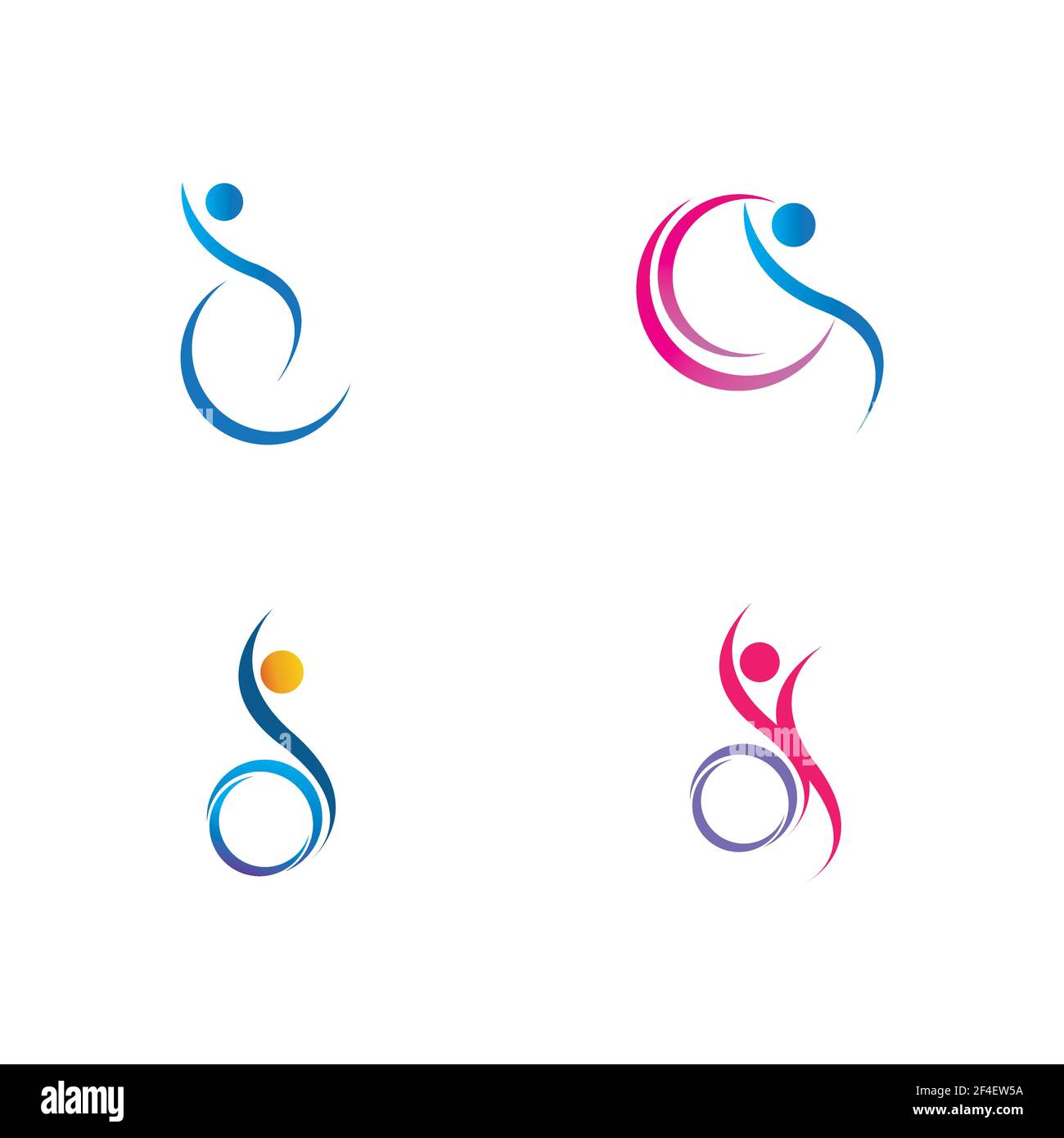 disability logo set vector illustration design template - vector Stock ...
