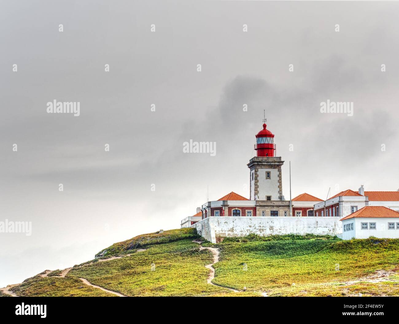 Cabo da Roca Lighthouse/beacon, Cape Roca, Portugal, westernmost point ...
