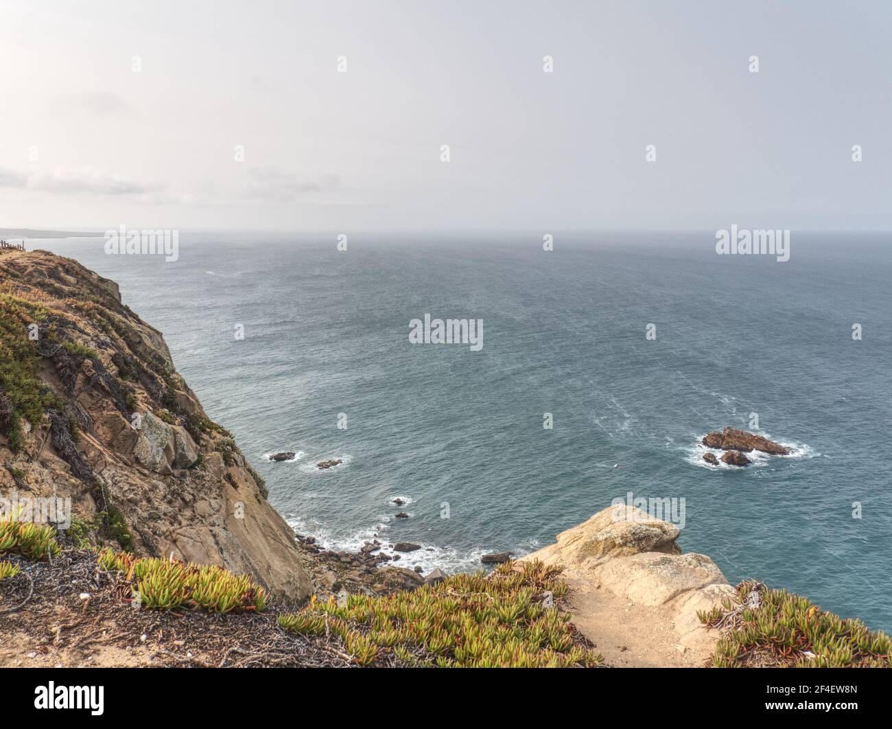 Cape Roca, Portugal, Cabo da Roca, Atlantic Ocean, westernmost point ...