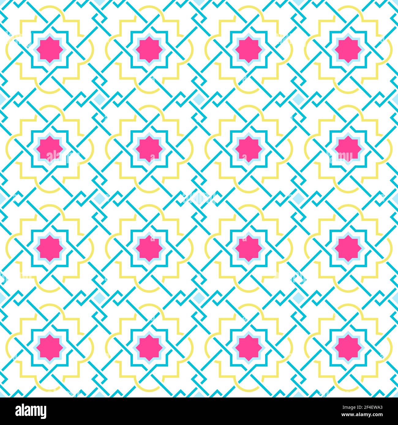 Modern Tangled Lattice Pattern inspired by traditional arabic geometry ...