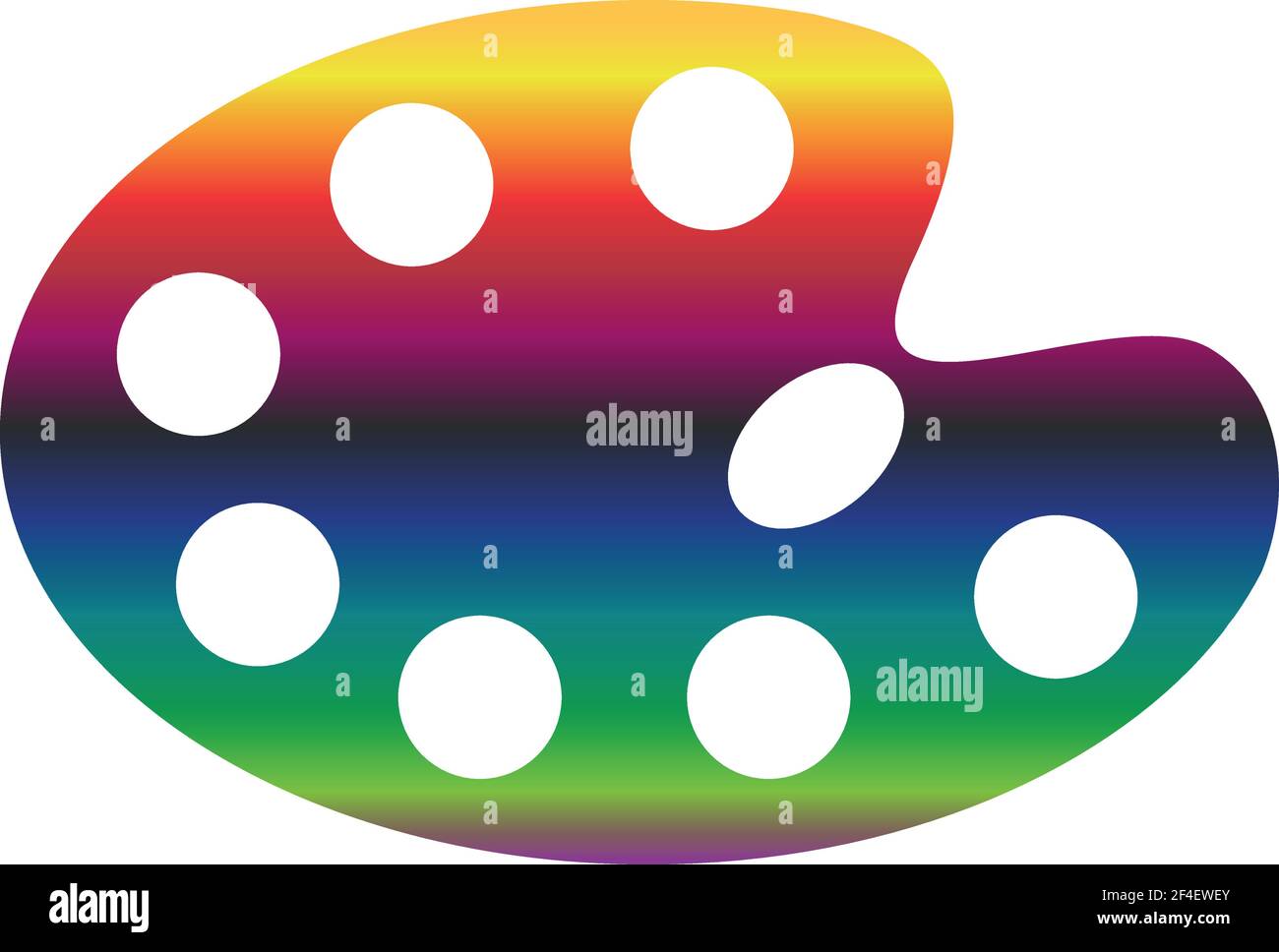 Color palette icon of a set. Rainbow gradient vector EPS 10 Stock ...