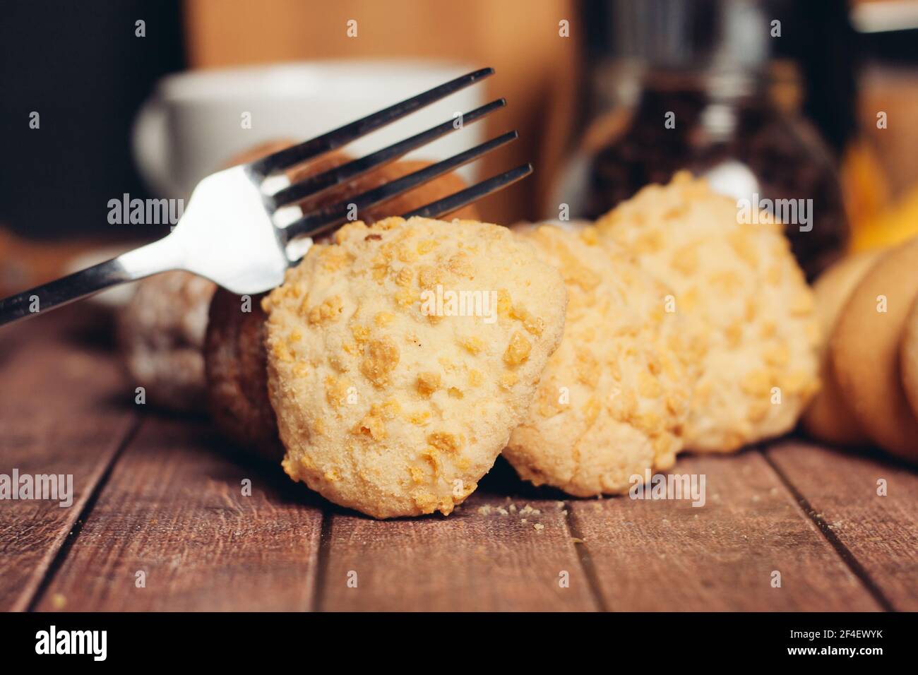 sweet biscuits dessert tea party breakfast snack Stock Photo - Alamy