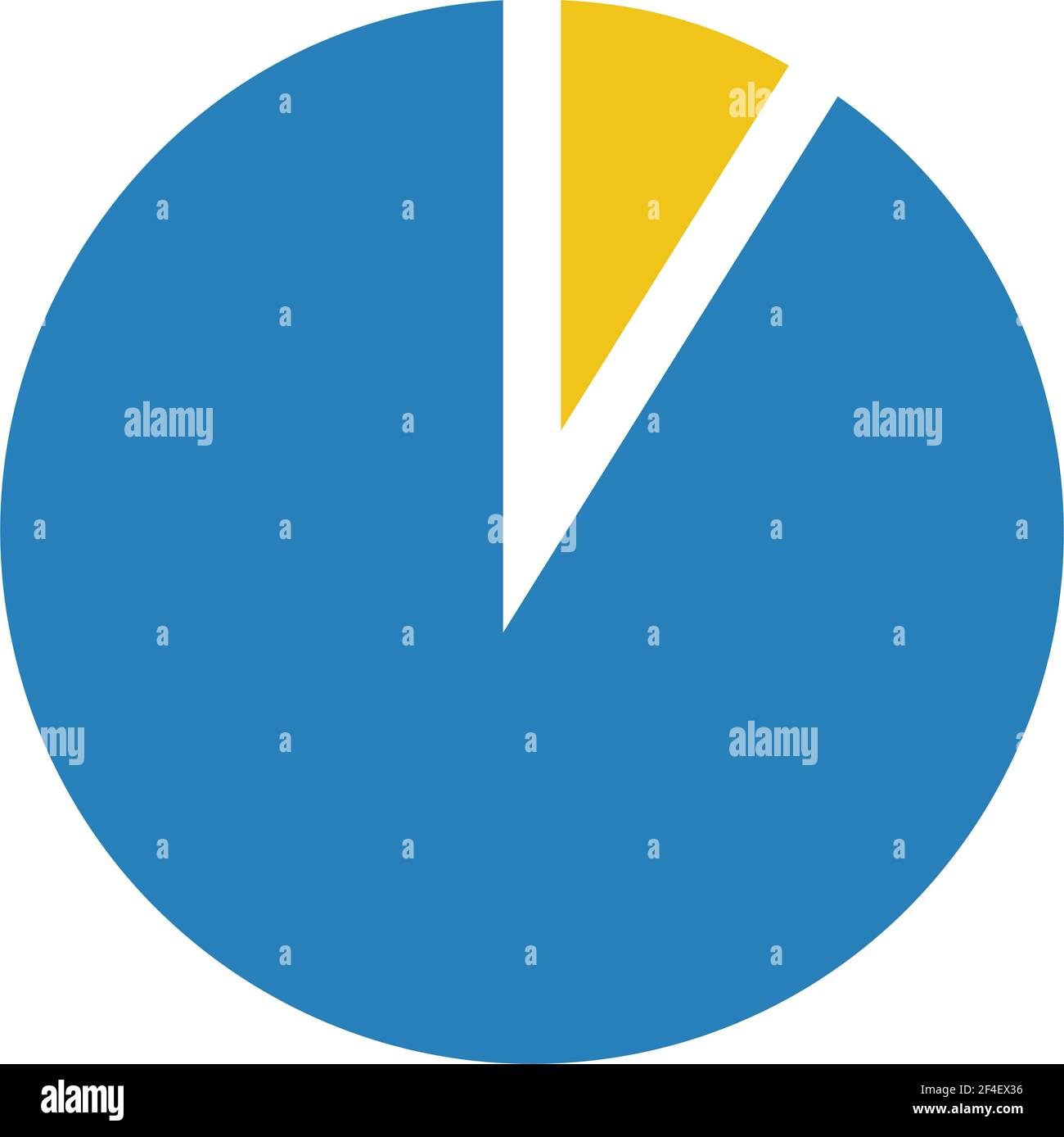 Pie chart icon vector graph diagram symbol for big data analytics ...