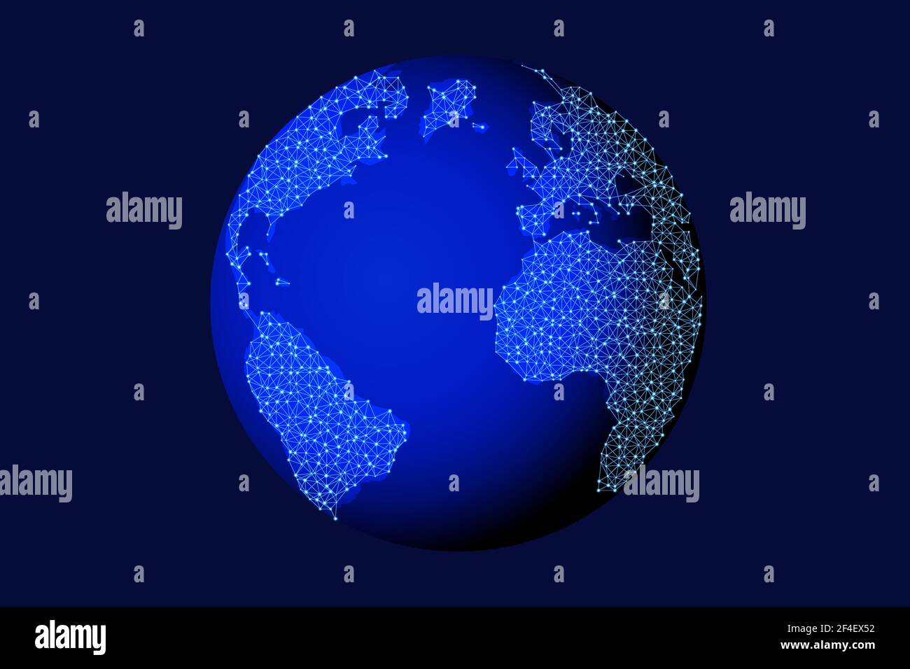 Digital globe planet earth Stock Vector Images - Alamy