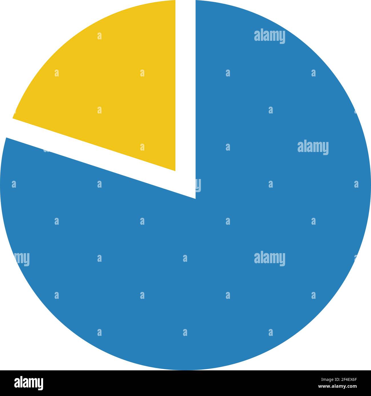 Pie chart icon vector graph diagram symbol for big data analytics ...