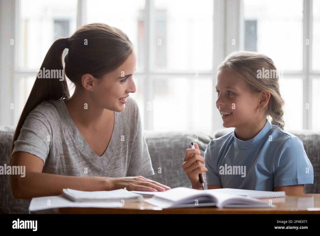 Teen study talk hi-res stock photography and images - Alamy