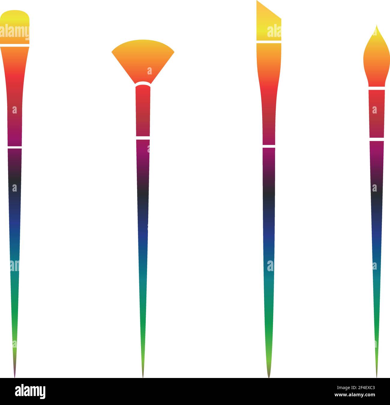 Artist tools vector vectors hi-res stock photography and images - Alamy