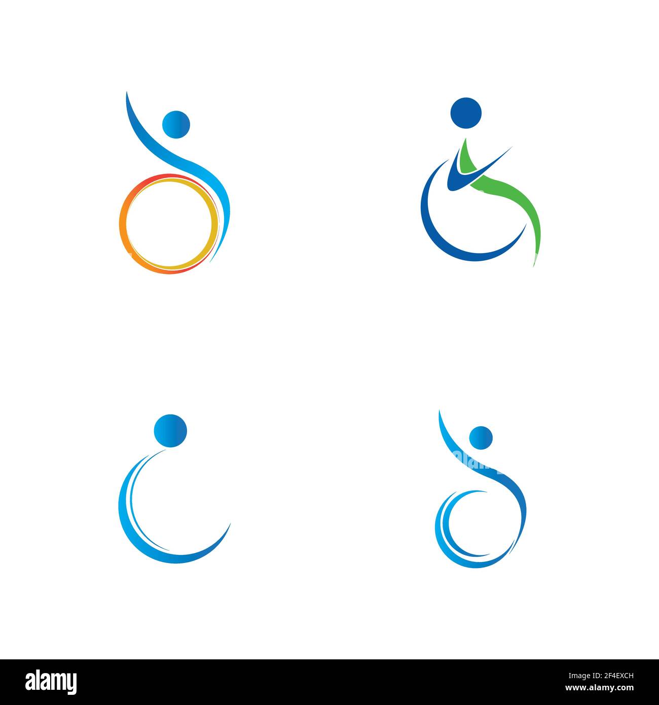 disability logo vector illustration design template - vector Stock ...