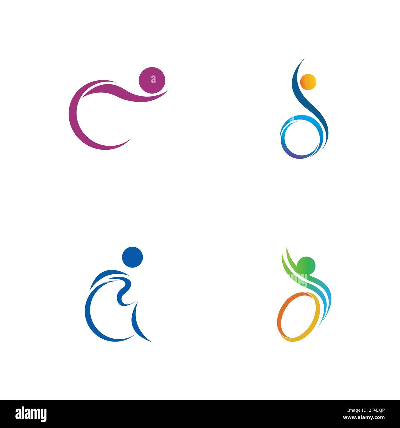 disability logo vector illustration design template - vector Stock ...