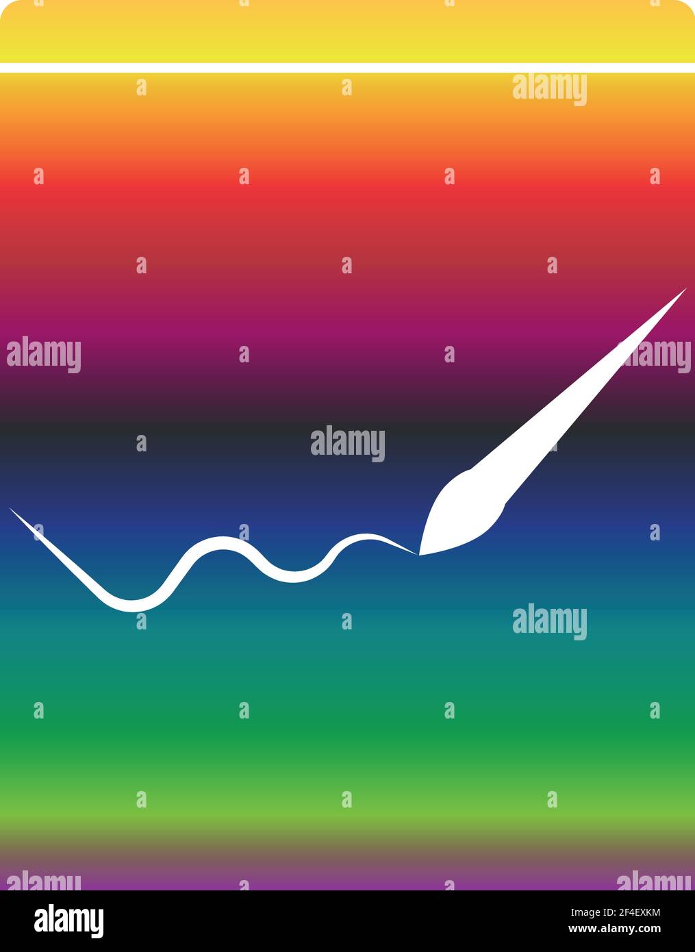 Drawing album vector icon of a set. Gradient rainbow EPS 10 Stock ...