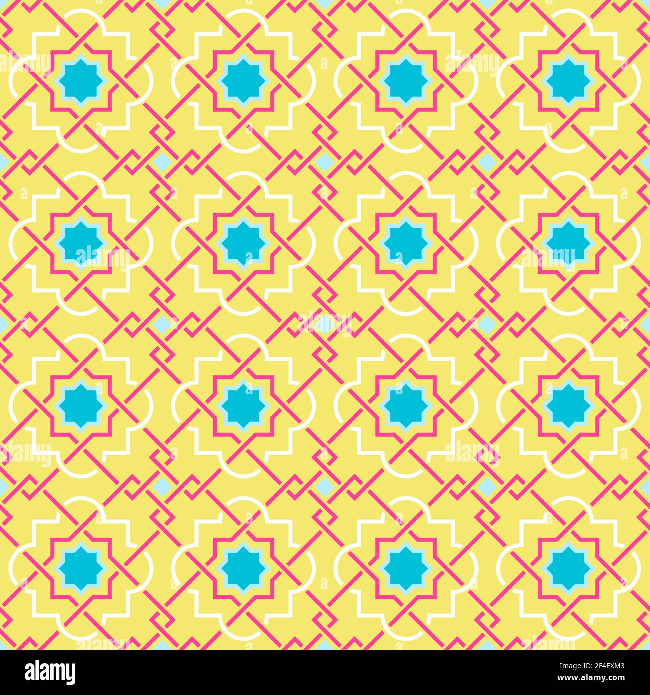 Modern Tangled Lattice Pattern inspired by traditional arabic geometry ...