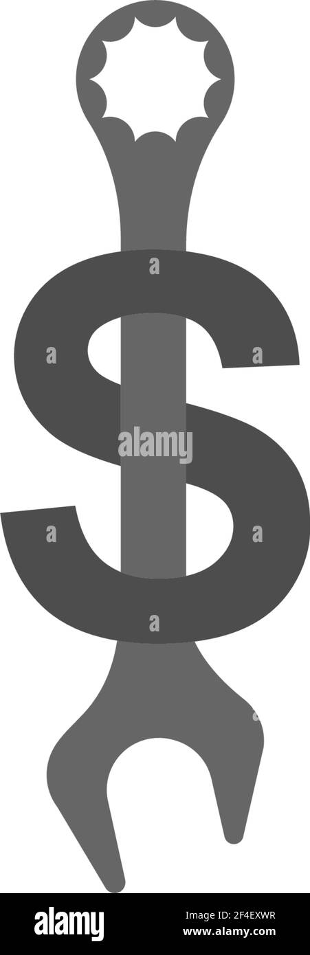 Letter S logo icon with wrench design vector illustration Stock Vector ...