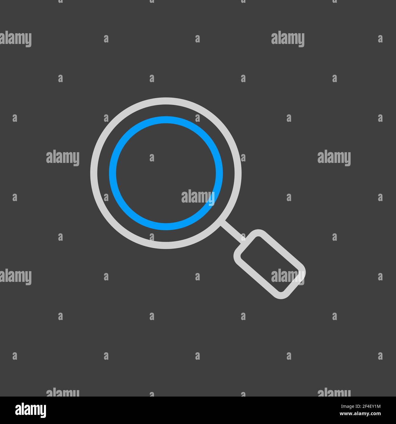 Search magnifier icon. Magnifying glass symbol. Zoom pictogram. E ...