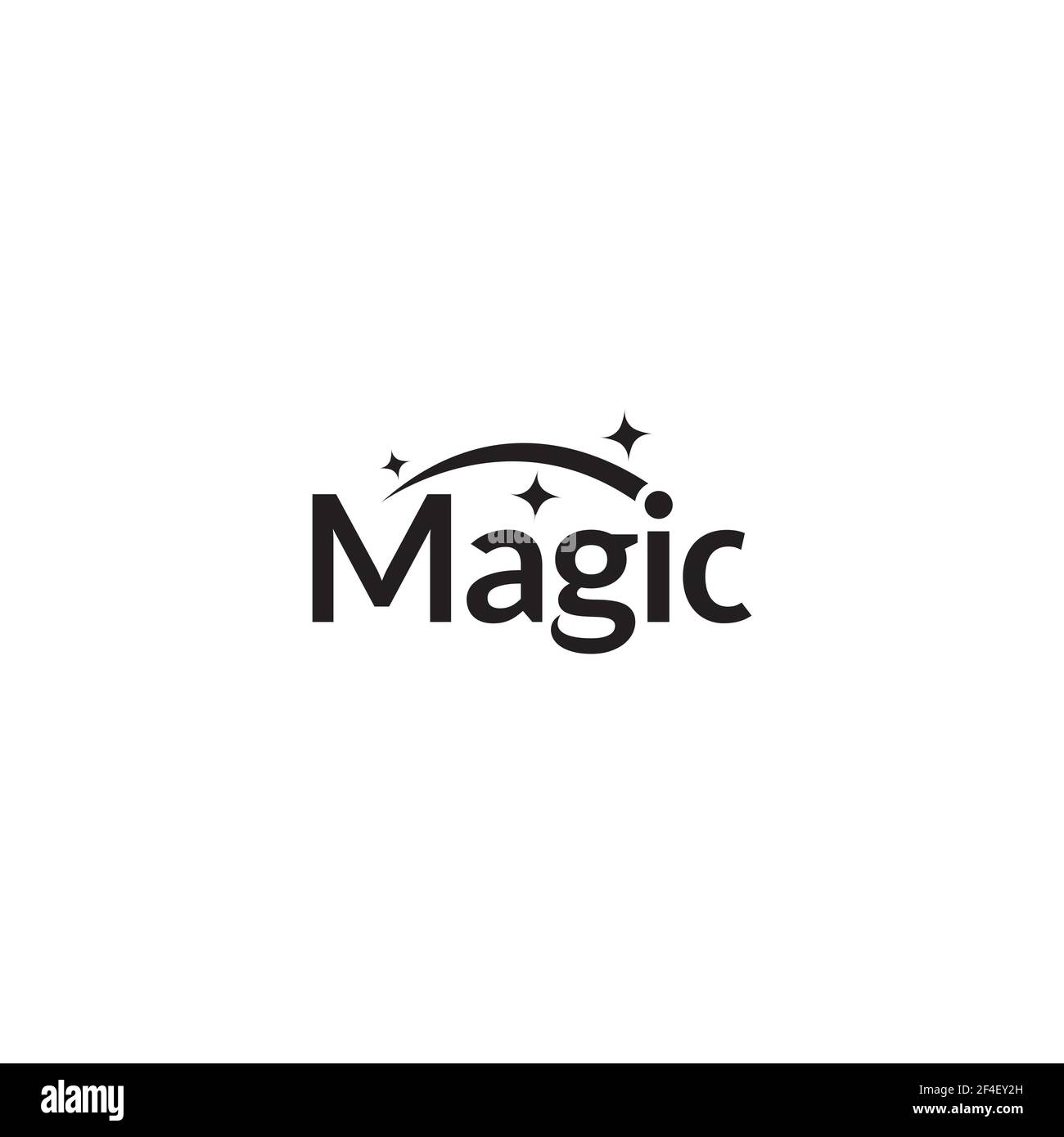 magic text with sparkle design vector illustration Stock Vector Image ...