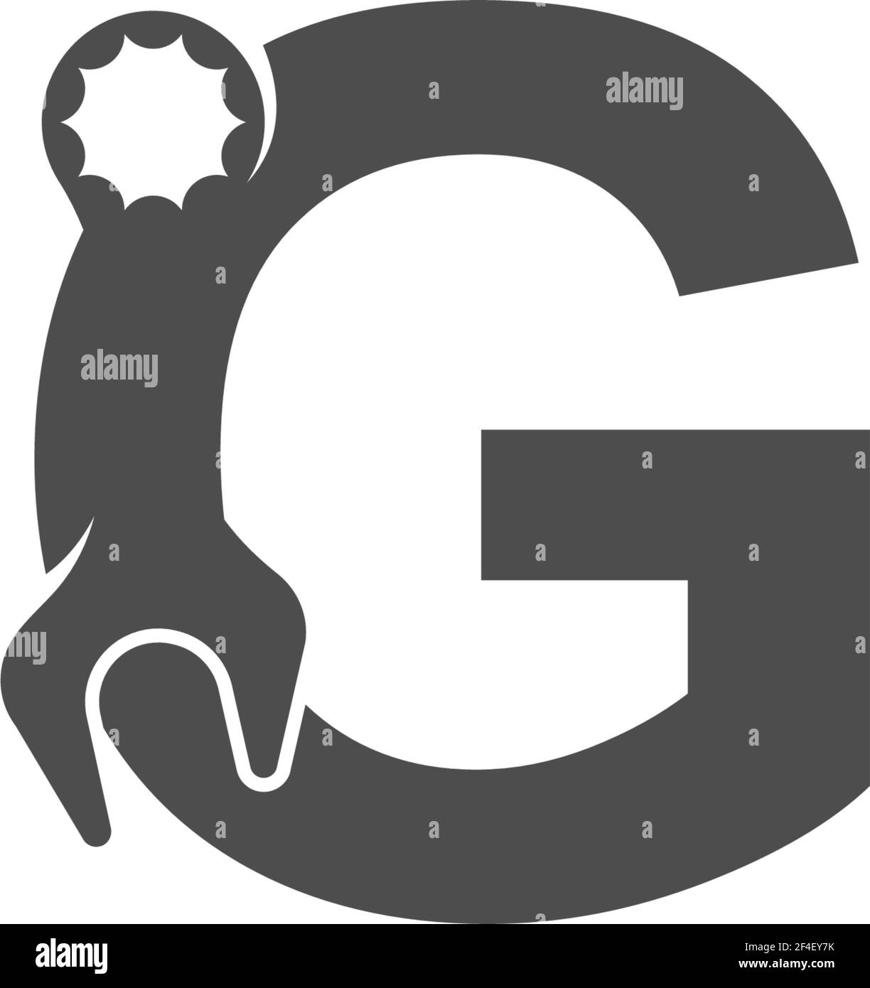 Letter G logo icon with wrench design vector illustration Stock Vector ...