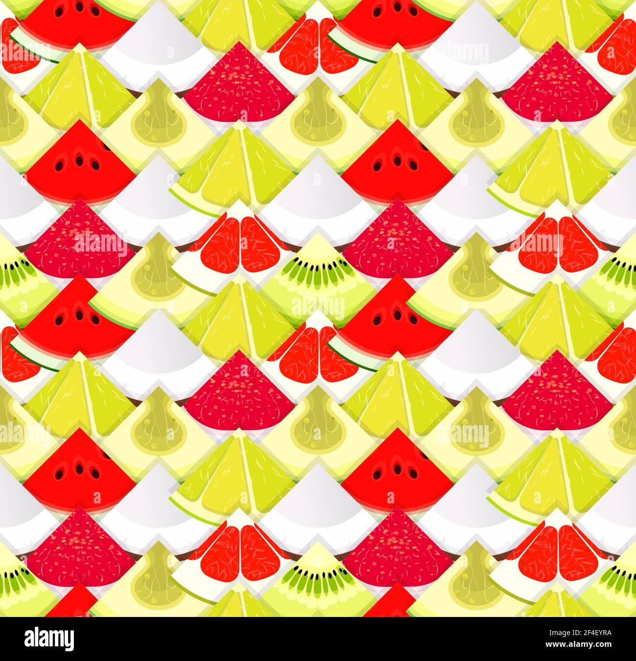 Fruit seamless texture. Pattern with pieces of fruit. Texture for ...