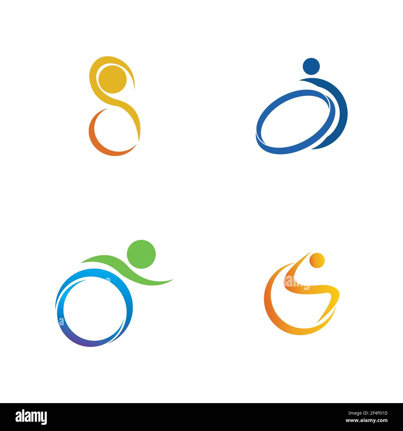 disability logo set vector illustration design template - vector Stock ...