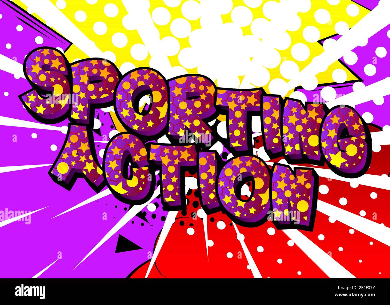 Sporting Action - Comic book style text. Sport, training and fitness ...