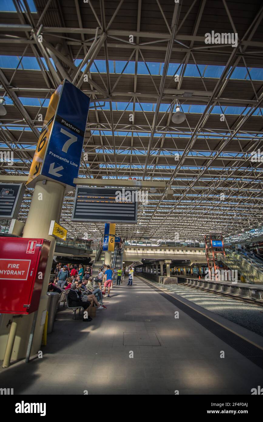 Train Station, Perth Stock Photo - Alamy