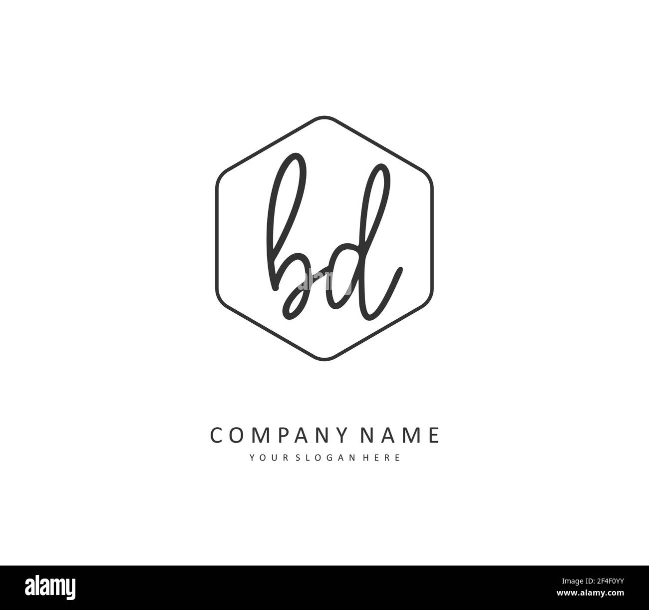 Bd letter logo Stock Vector Images - Alamy