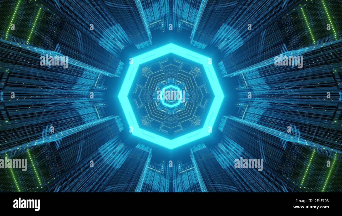 Heptagon neon hi-res stock photography and images - Alamy