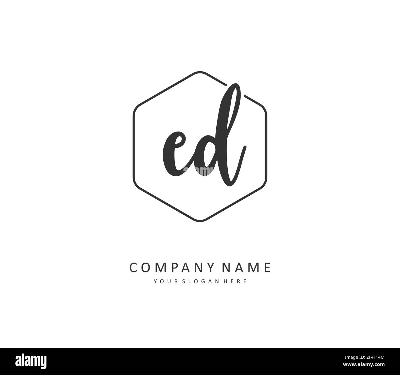 Ed initial logo hi-res stock photography and images - Alamy