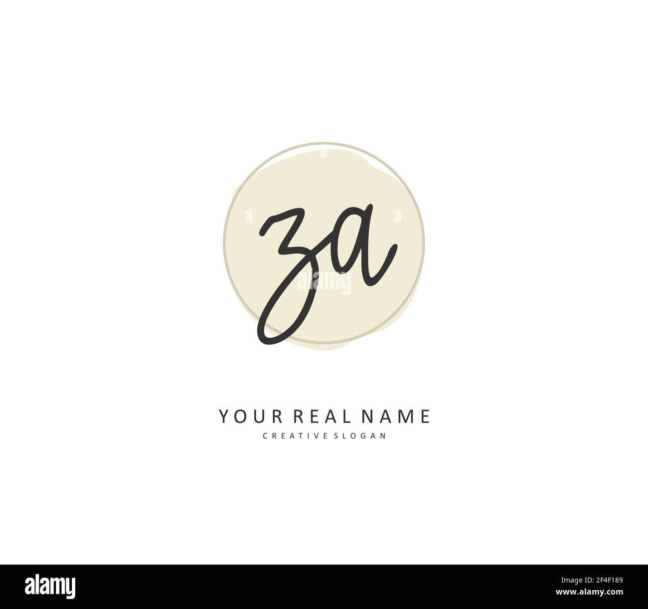 Z A ZA Initial letter handwriting and signature logo. A concept ... Z A ZA Initial letter handwriting and signature logo. A concept ...