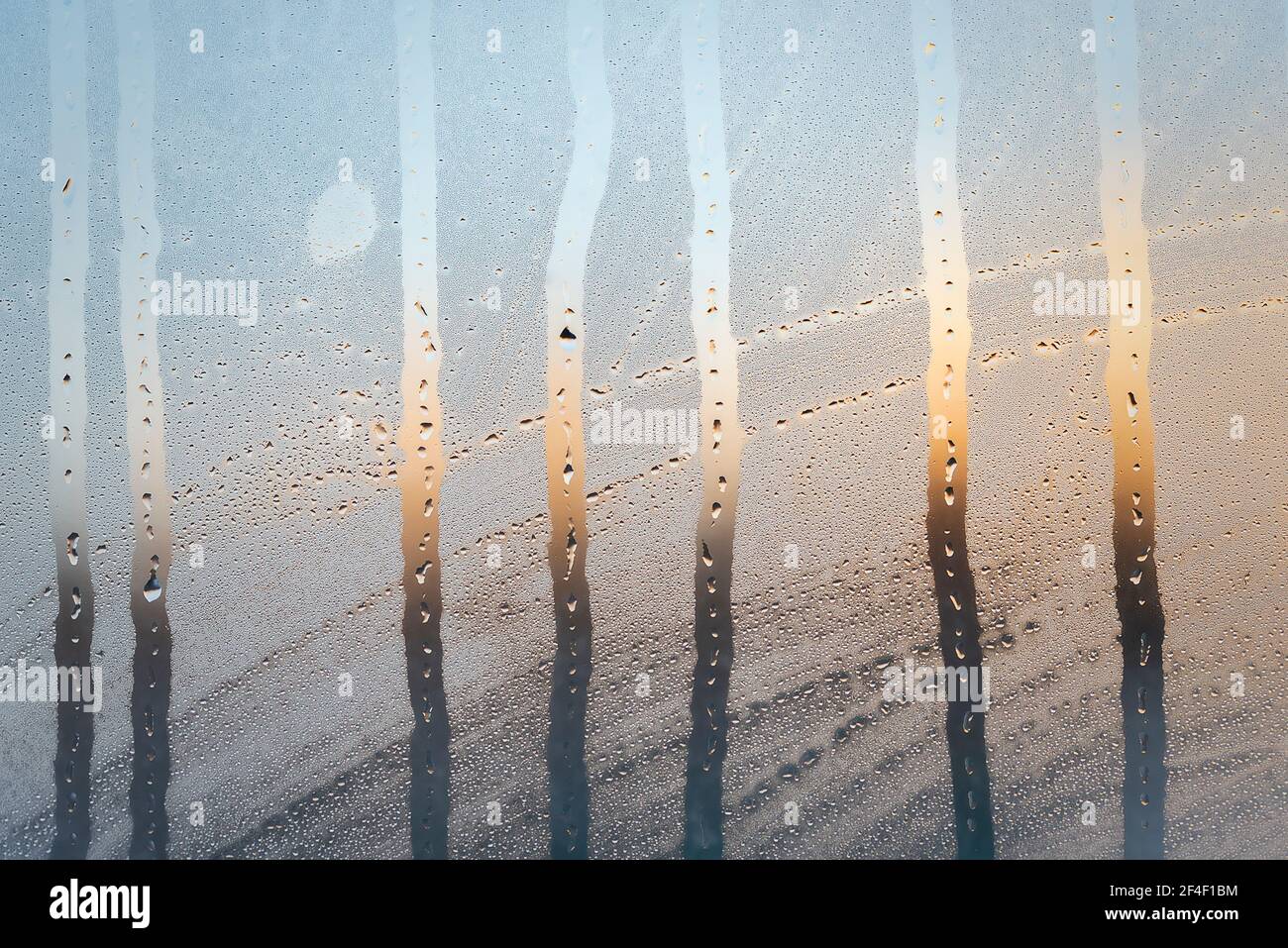 Natural water drops on window glass Stock Photo - Alamy