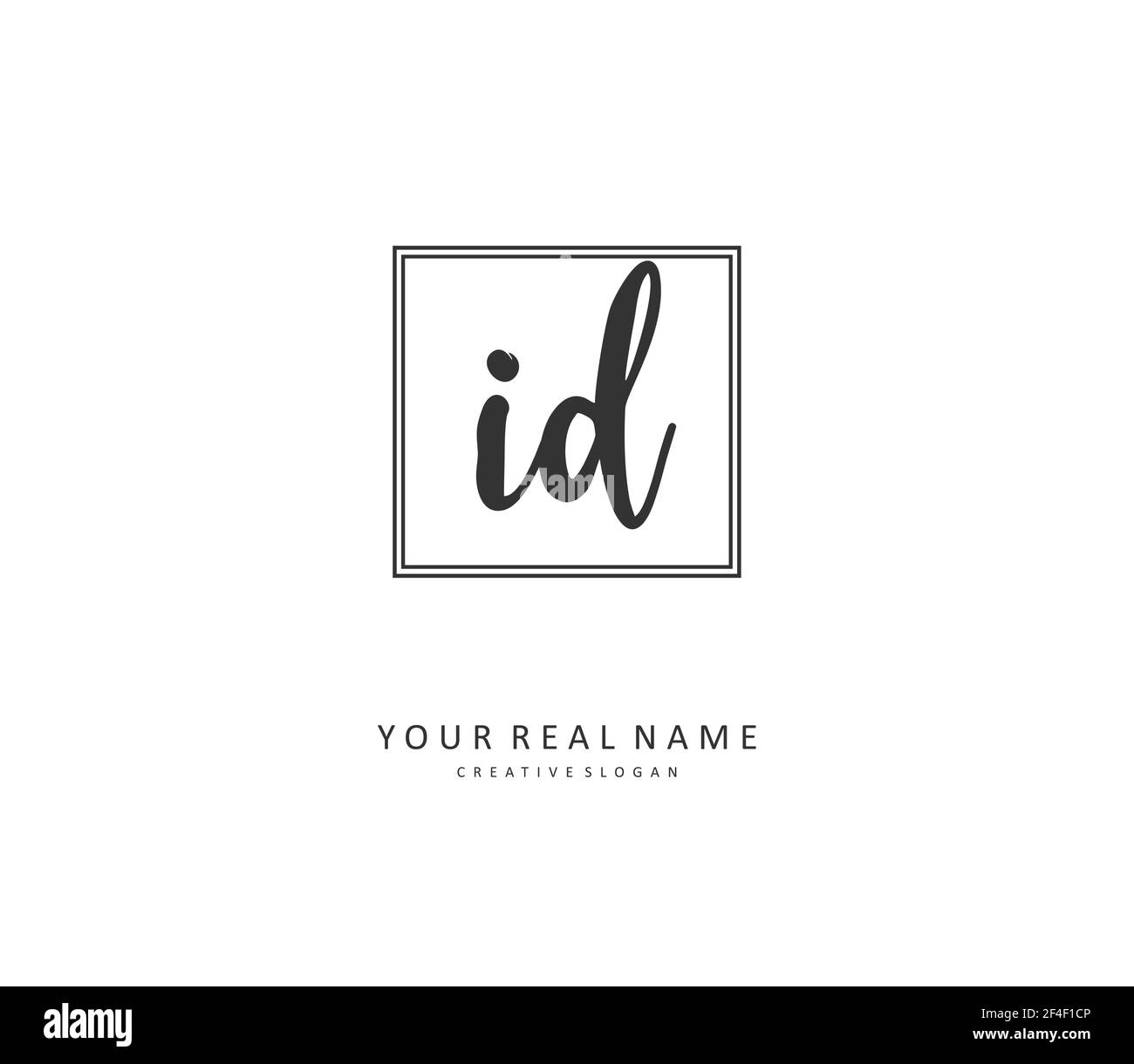 Id logo vector vectors Black and White Stock Photos & Images - Alamy