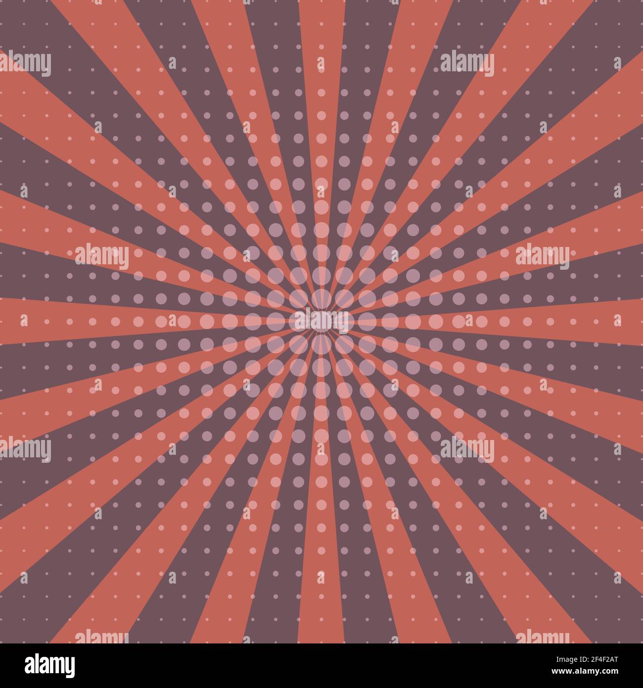 retro pop art burst with halftone vector background illustration Stock ...