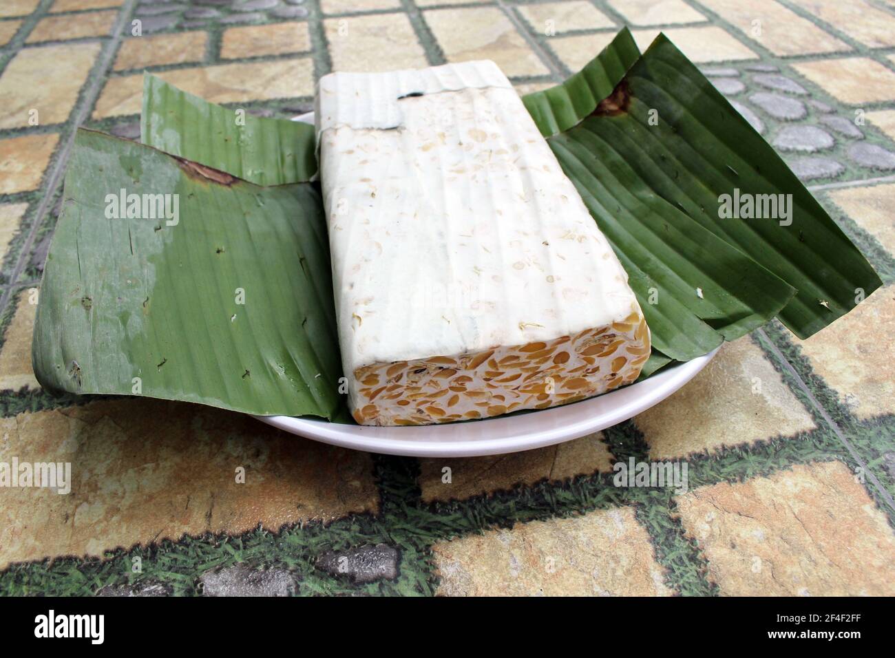 Indonesian tempe or tempeh, an alternative healthy vegan food Stock ...