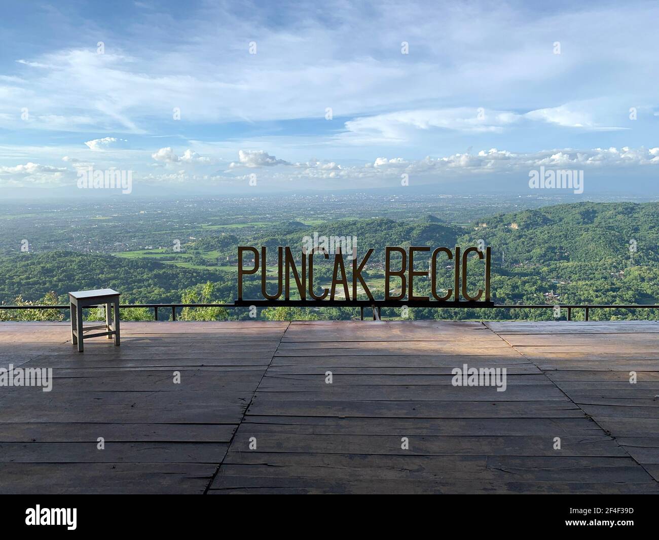 Becici Peak or Puncak Becici, attraction in Bantul, Yogyakarta Stock ...