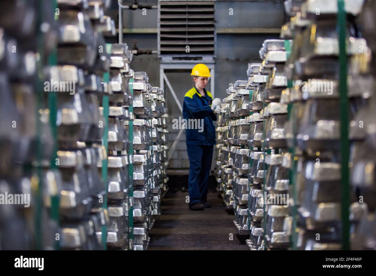 Metal ingot storage hi-res stock photography and images - Alamy