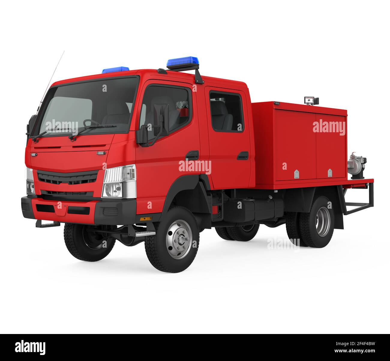 Fire Rescue Truck Isolated Stock Photo - Alamy