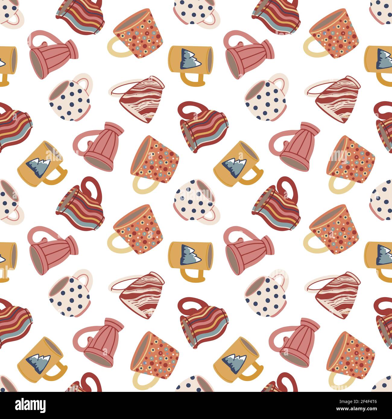 Cute coffee mugs Stock Vector Images - Alamy