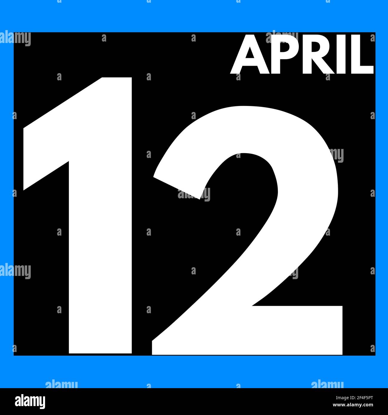12 april calendar hi-res stock photography and images - Alamy