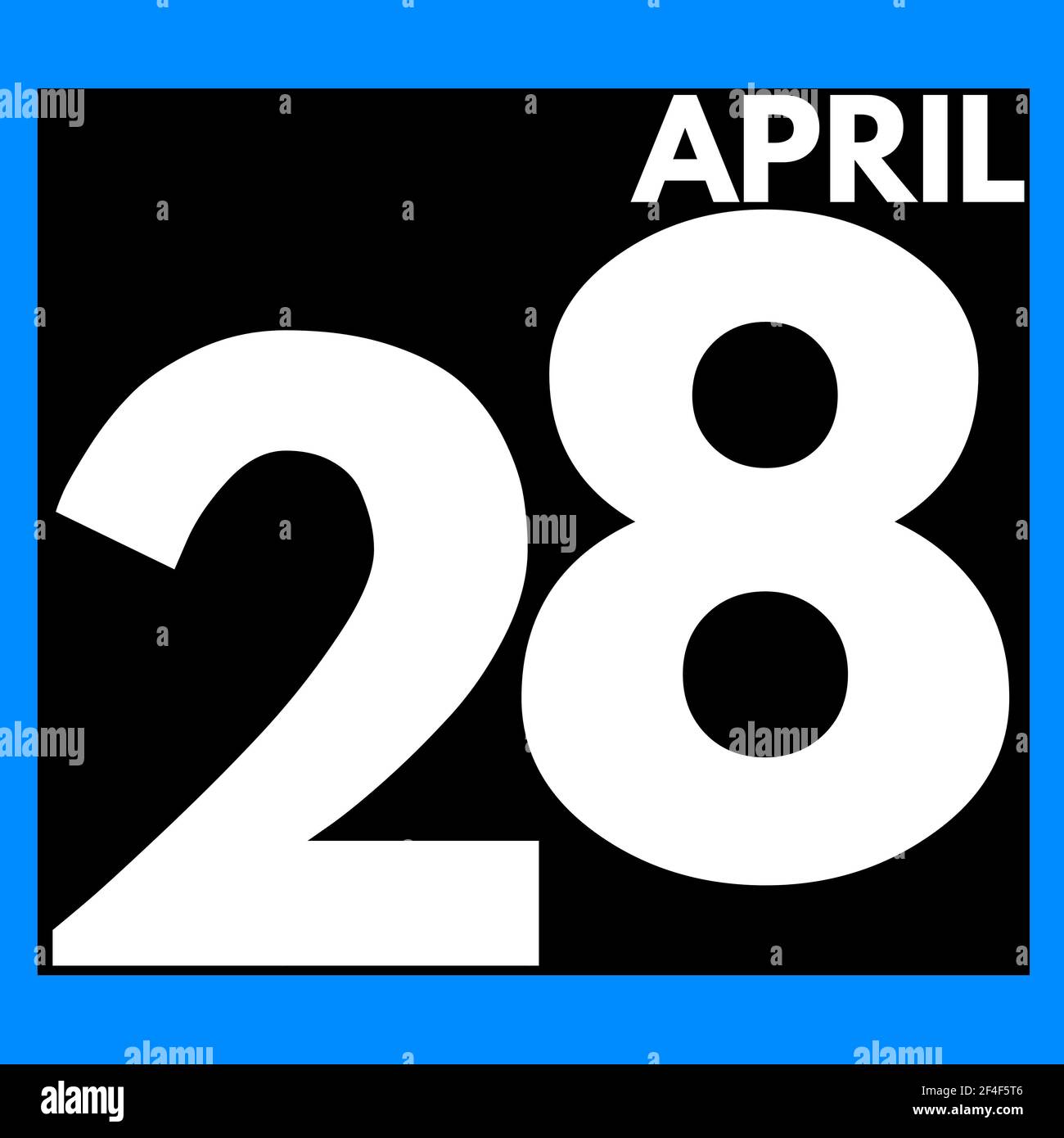 April 28 . Modern daily calendar icon .date ,day, month .calendar for ...