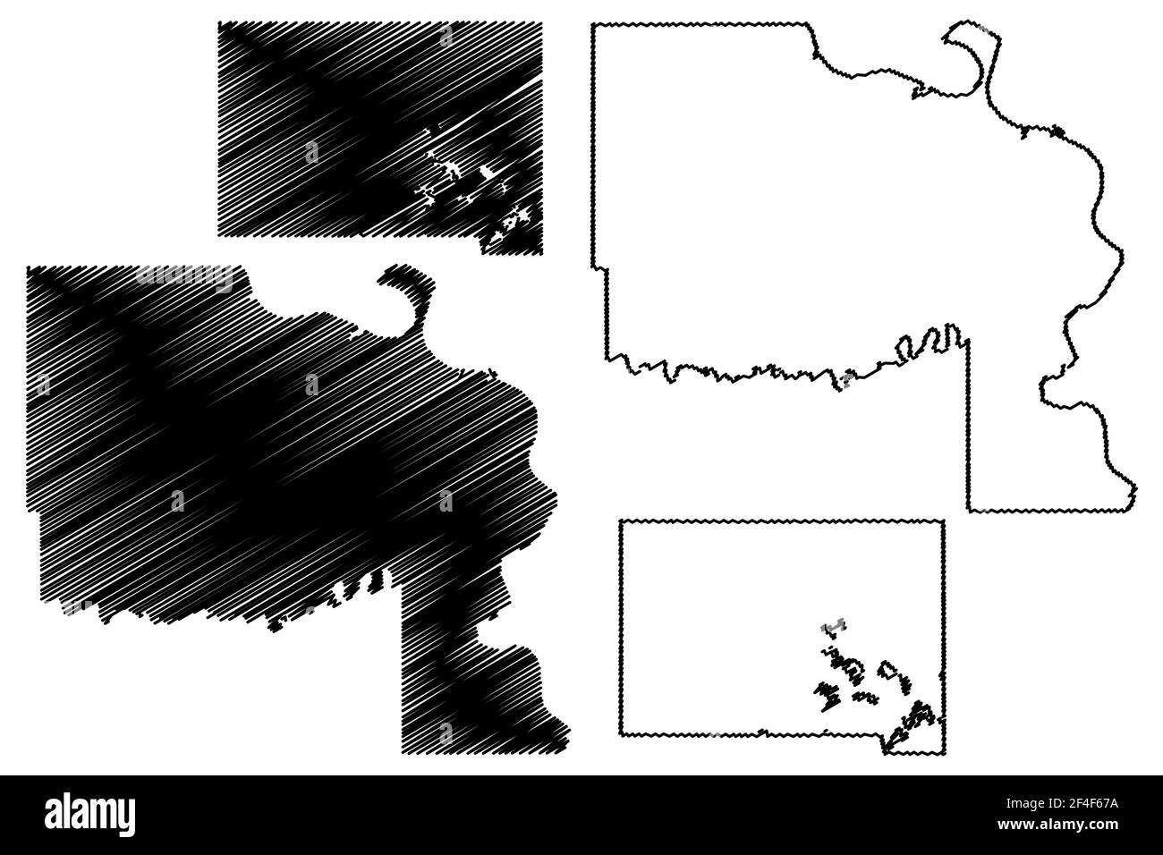 Marshall and Lyman County, State of South Dakota (U.S. county, United ...