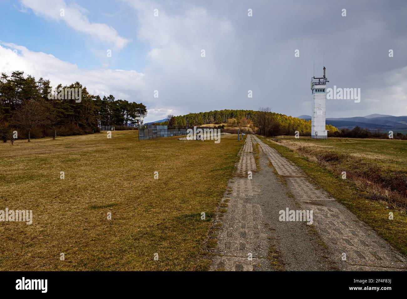 The monument of the German Border Point Alpha Stock Photo - Alamy