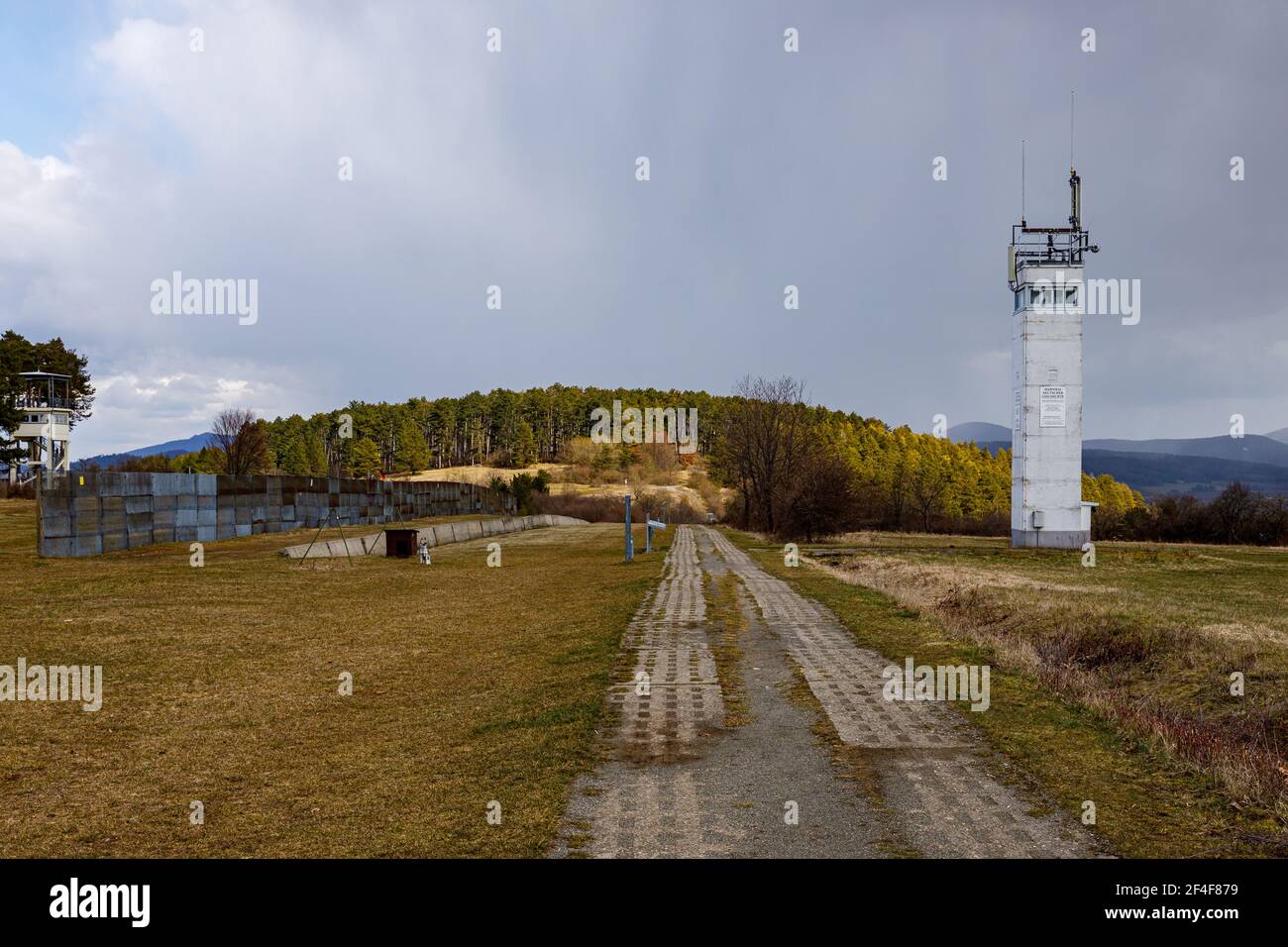 The monument of the German Border Point Alpha Stock Photo - Alamy