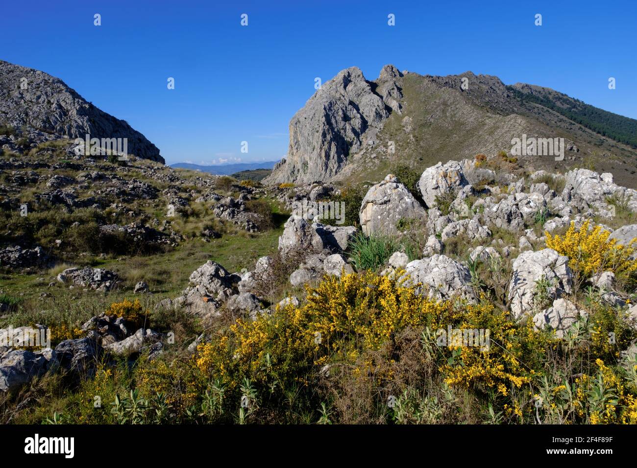 Hiking the La Cuna trail above Zafarraya pass, Andalucía, Spain, Europe ...