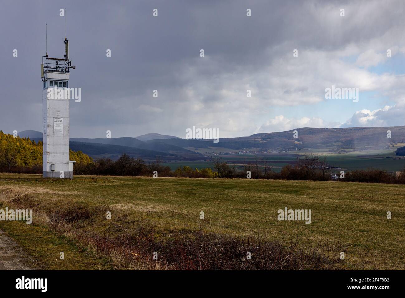 The monument of the German Border Point Alpha Stock Photo - Alamy