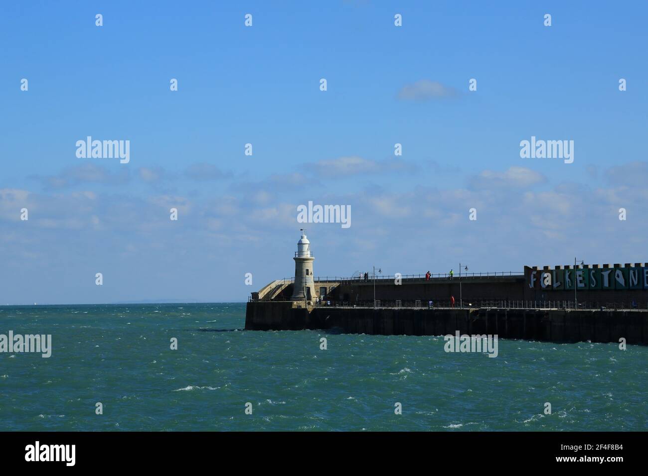 Folkestone harbour lighthouse hi-res stock photography and images - Alamy