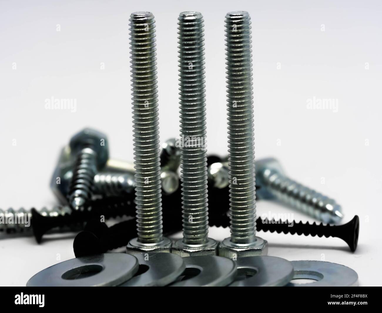 Screw and nuts. Industrial object Stock Photo - Alamy
