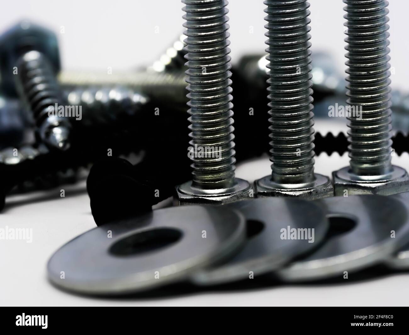 Screw and nuts. Industrial object Stock Photo - Alamy