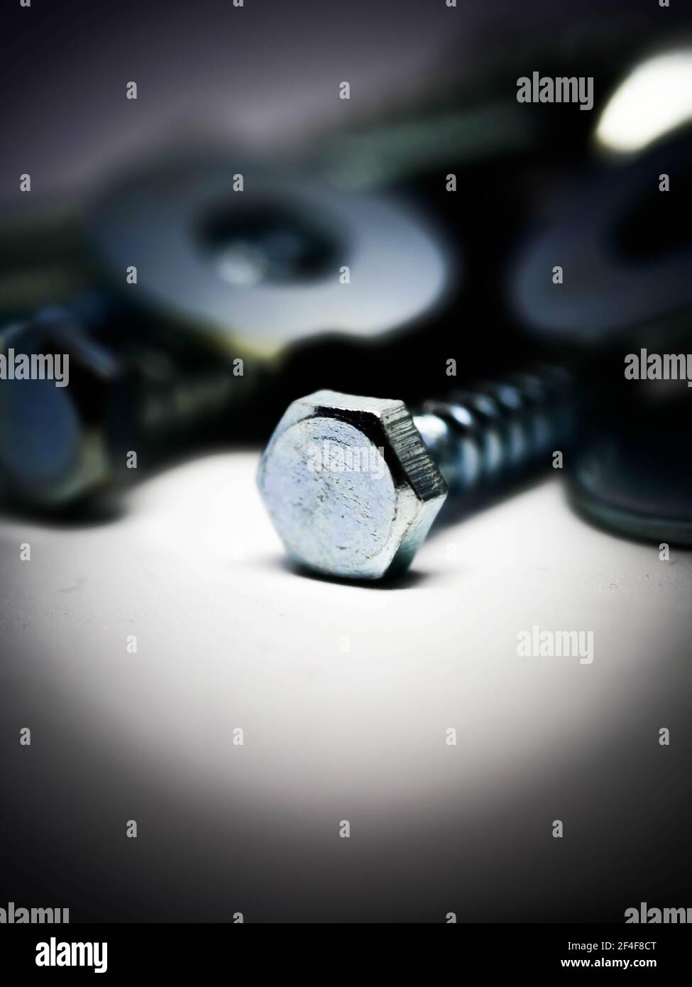 Screw and nuts. Industrial object Stock Photo - Alamy